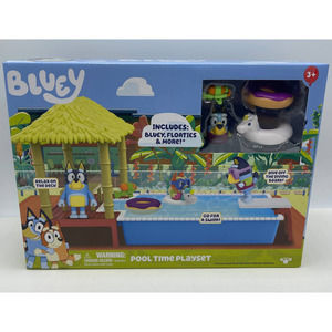 Bluey | Toys | Bluey Pool Playset And Figure 25 Inch Articulated Figure ...